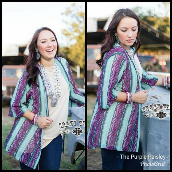 Crazy Train | Tops | Serape Kimono | Poshmark